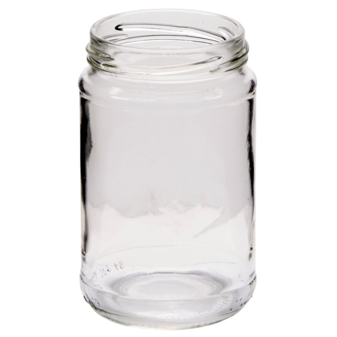 1lb / 380ml Round Glass Jam Jars With Black Lids - Pack Of 6 - The ...