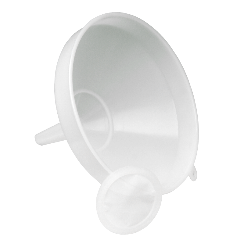 White Plastic Funnel With Straining Filter Disc - 12 Inch / 30 Cm - The ...