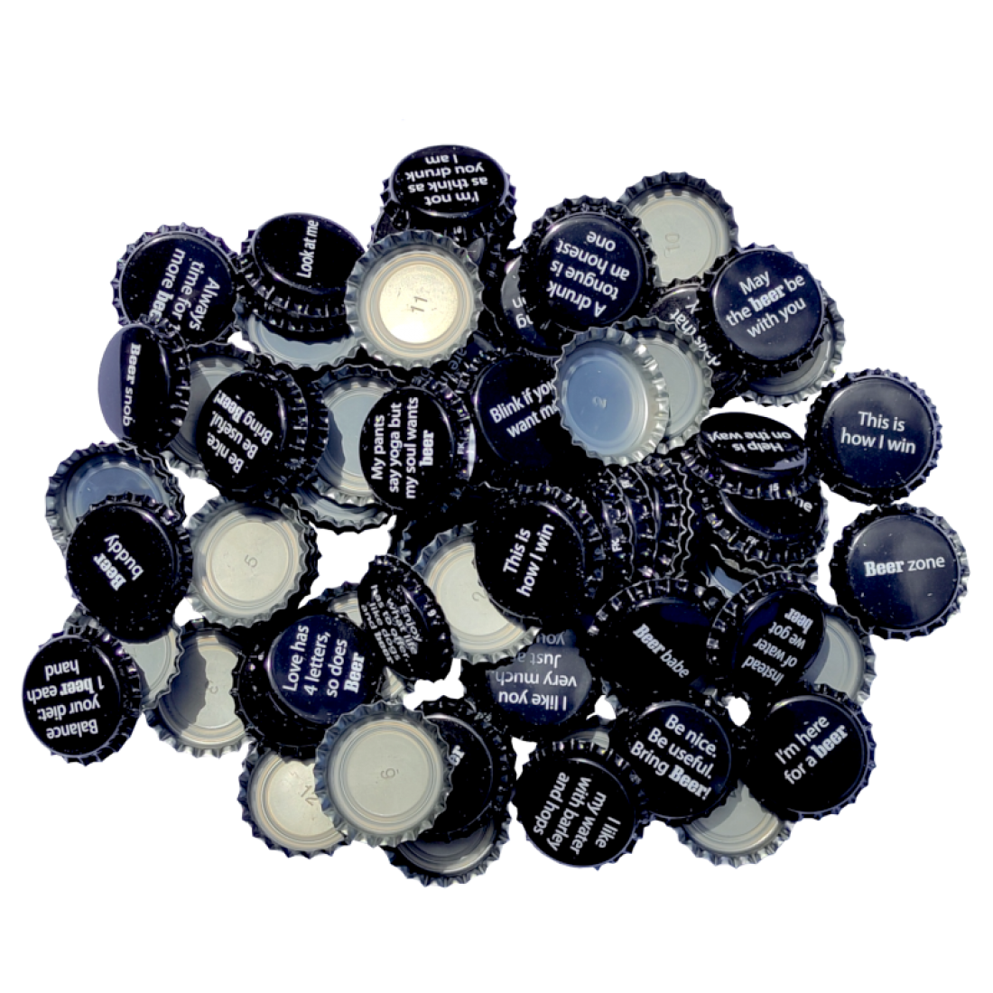 1000 Beer Talk Crown Caps - 26mm - For Standard Beer Bottles - The ...