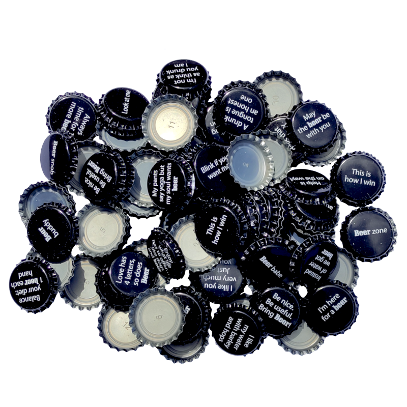 1000 Beer Talk Crown Caps - 26mm - For Standard Beer Bottles - The ...