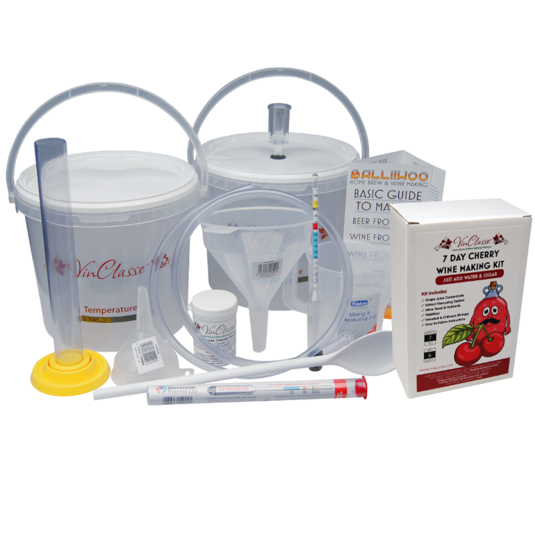 6 Bottle Wine Making Equipment & Cherry Wine Kit - The Homebrew Centre
