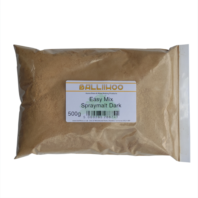 Balliihoo Easy Mix Spraymalt - Dark - 500g - The Homebrew Centre