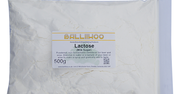 Lactose Milk Sugar - 500g - Non Fermentable Sweetener - The Homebrew Centre