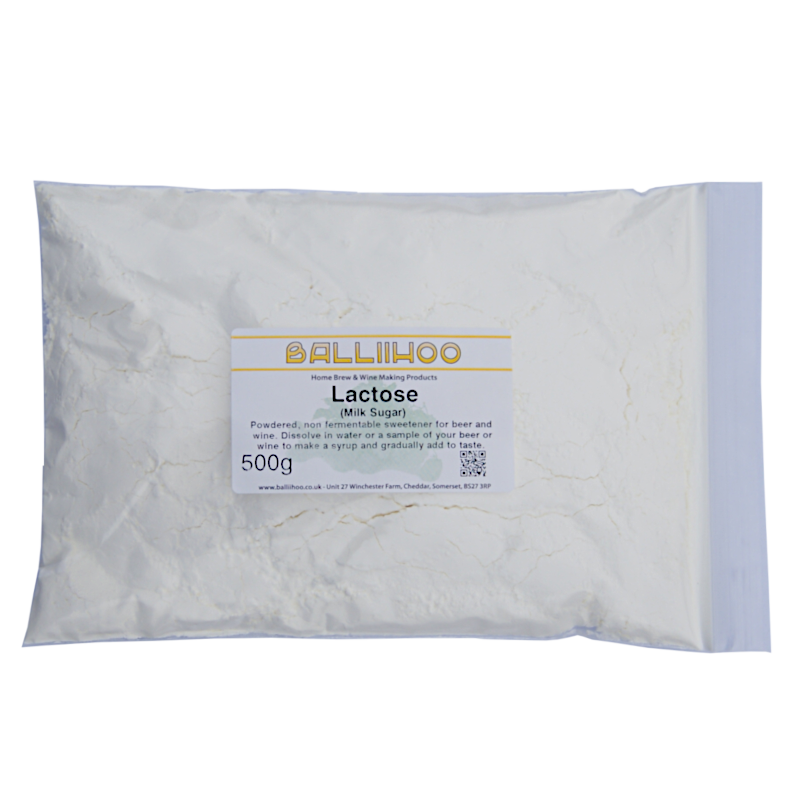 Lactose Milk Sugar - 500g - Non Fermentable Sweetener - The Homebrew Centre