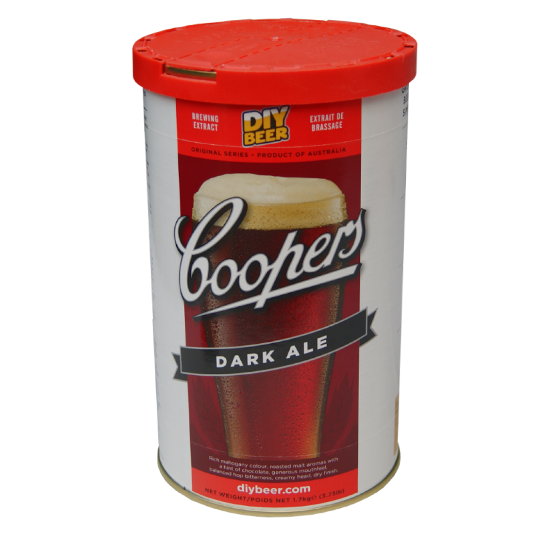 Coopers Dark Ale - 1.7kg - 40 Pint - Single Tin Beer Kit - The Homebrew ...