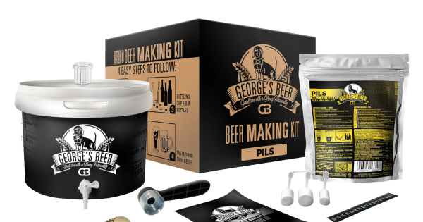 Georges Beer 8 Pint / 5 Litre Beer Starter Set - Pils - Includes ...