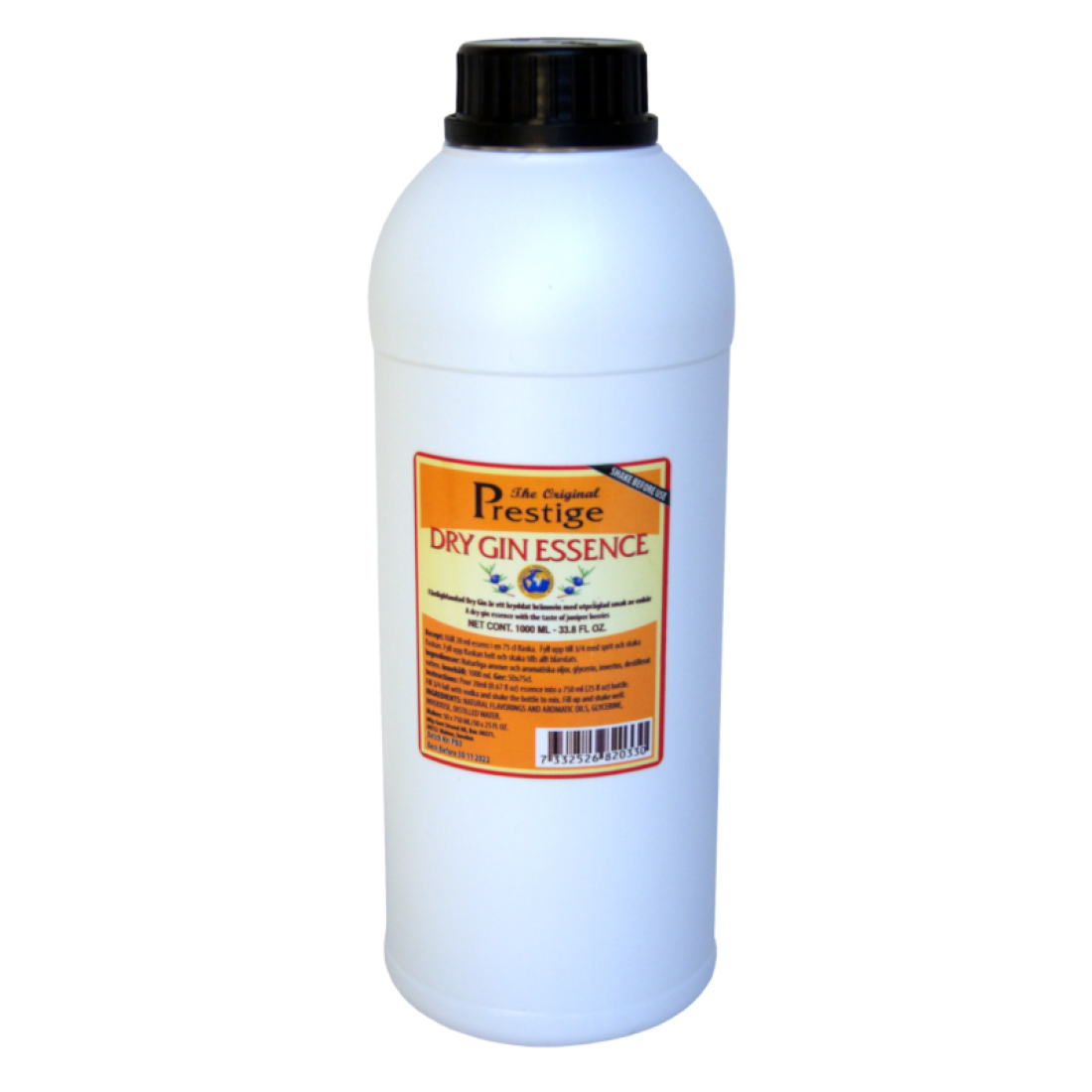 Original Prestige Bulk Spirit Flavouring Essence - Dry Gin - 1 Litre ...