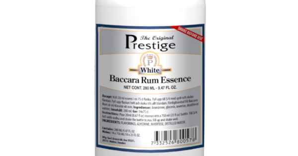 Original Prestige Bulk Spirit Flavouring Essence - Baccara White Rum ...
