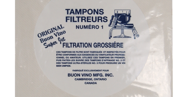 Buon Vino Super Jet Coarse Filter Pads No1 - Pack Of 3 - The Homebrew ...