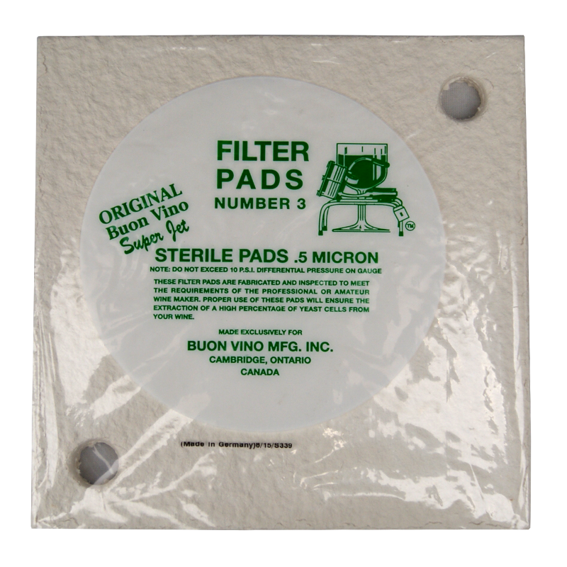 Buon Vino Super Jet Sterile Filter Pads No 3 - Pack Of 3 - The Homebrew ...