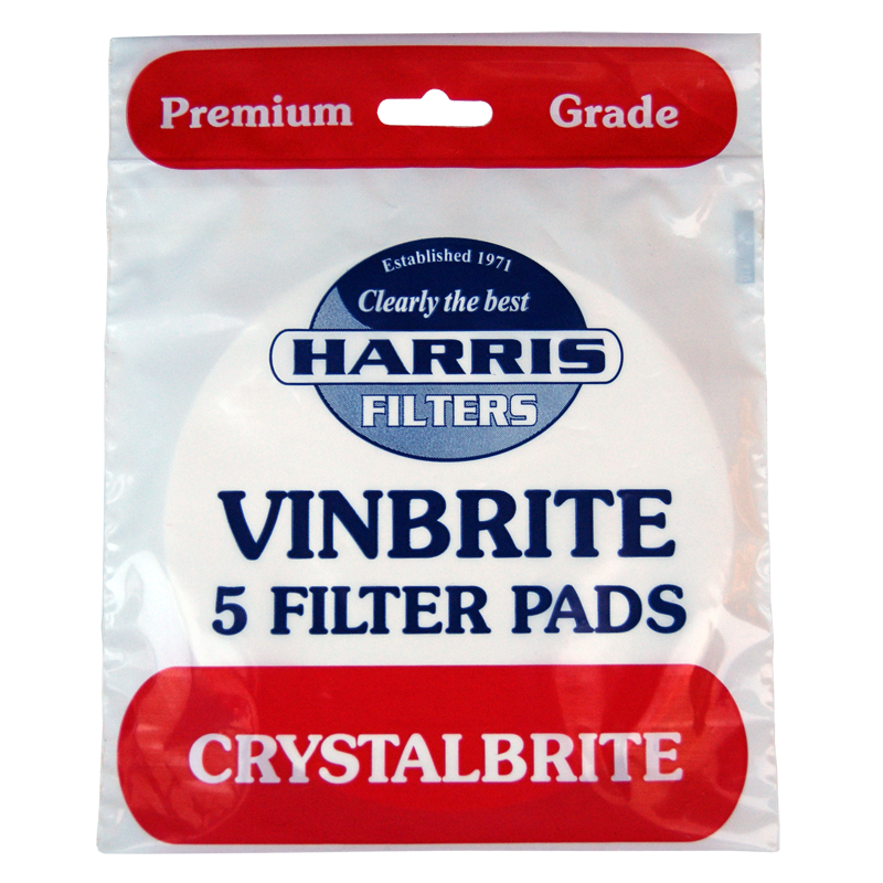 Harris Premium Grade Crystalbrite Pads To Fit Mk 3 Vinbrite Filter ...