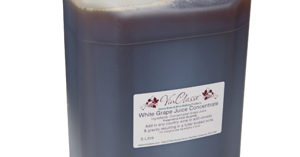 Vinclasse White Grape Juice Concentrate - 5 Litre Bulk Size - The ...