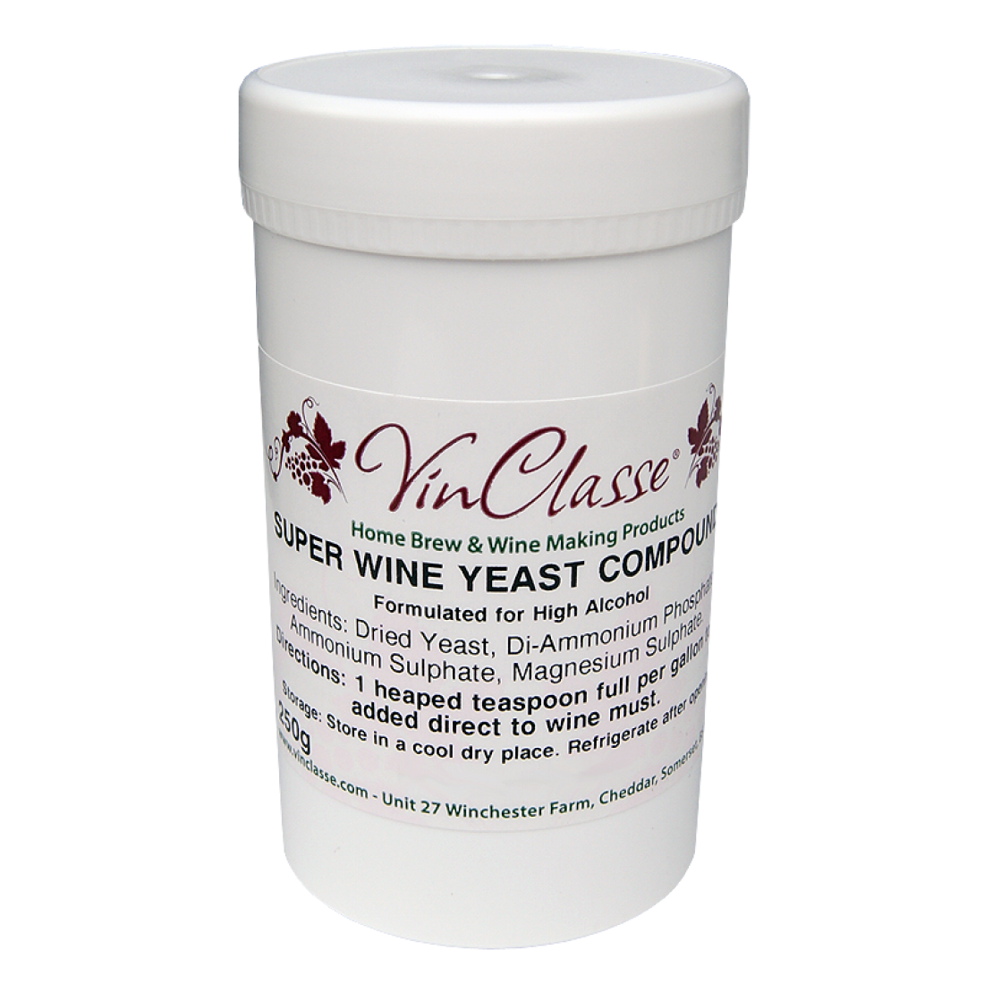 Vinclasse Super Wine Yeast Compound - 250g - The Homebrew Centre
