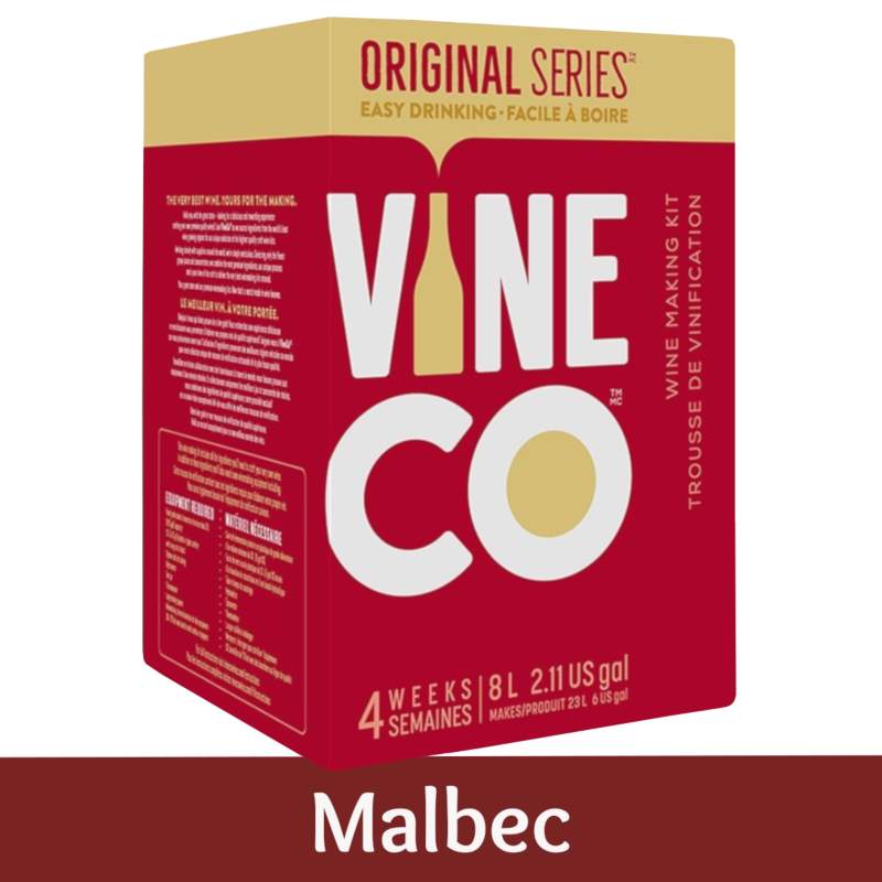 Vineco Original Series - Chilean Malbec - 30 Bottle Wine Ingredient Kit ...