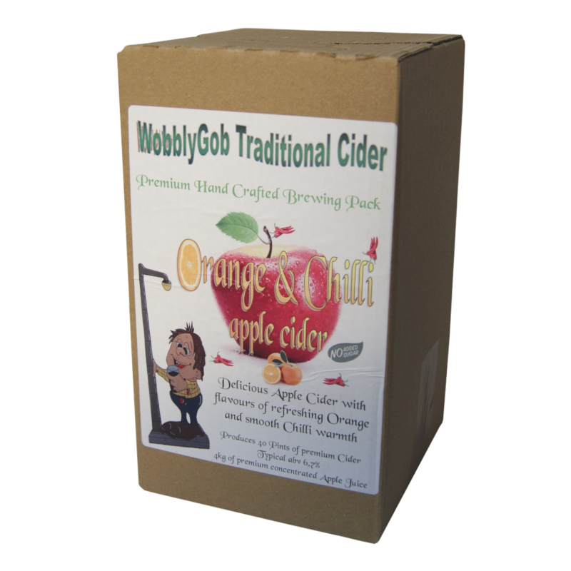 Wobblygob - Orange And Chilli Apple Cider - 40 Pint - The Homebrew Centre